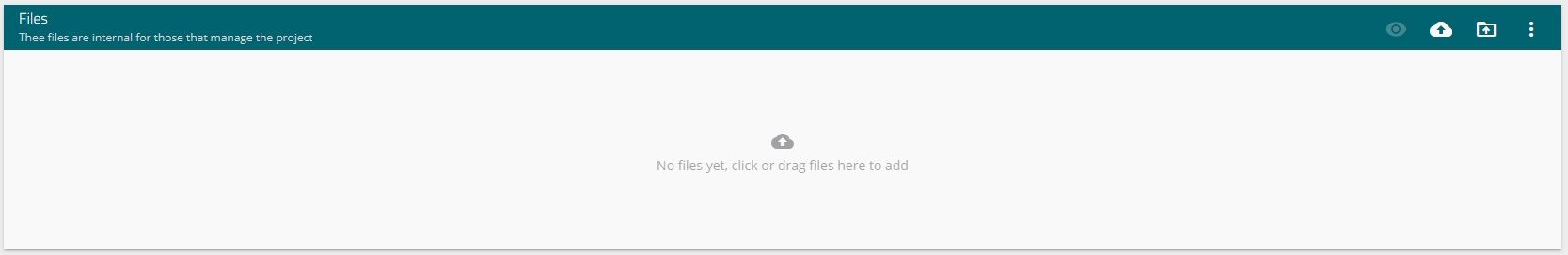 Upload files to file sections